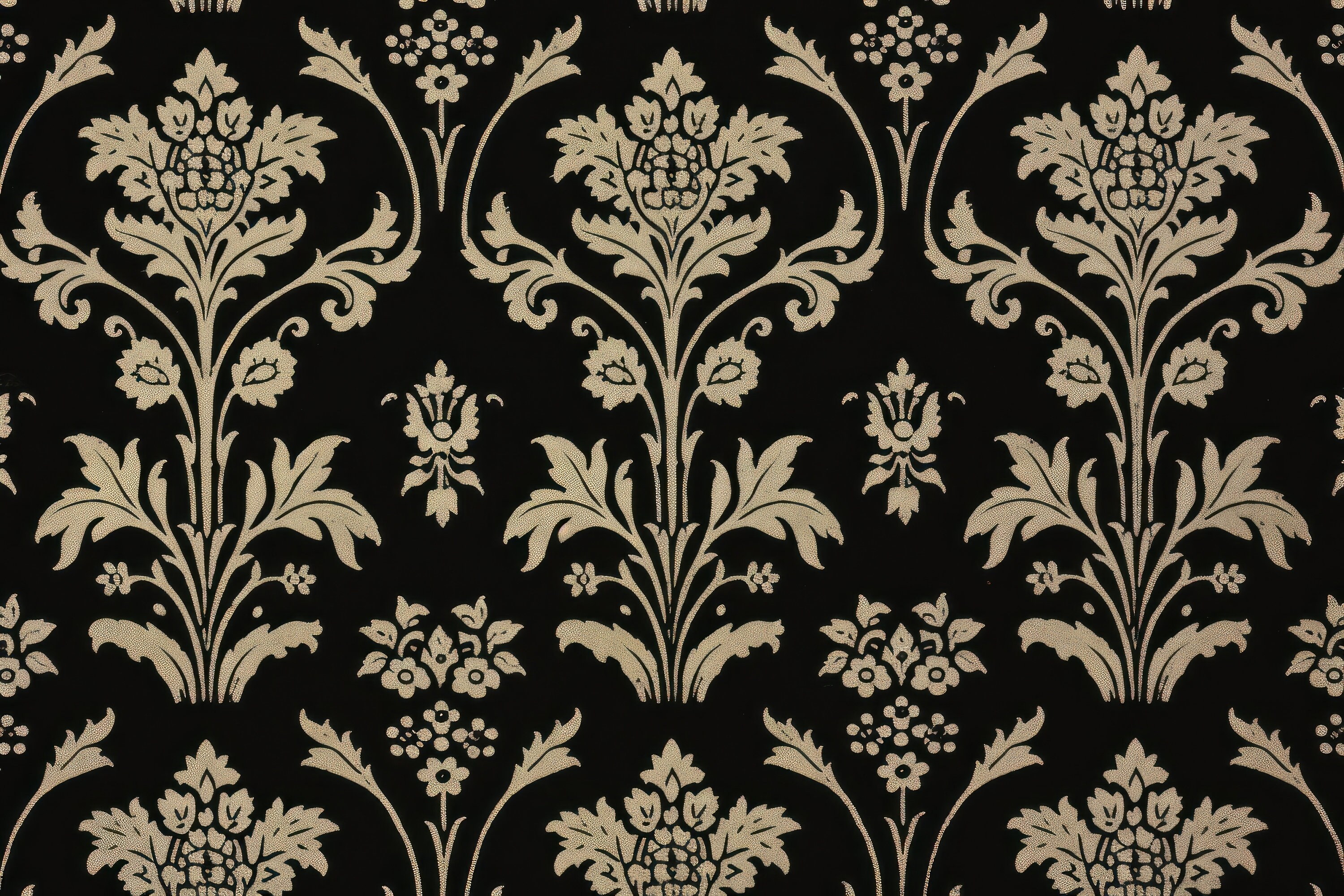 Deathly Damask Dollhouse 1:12 Scale Wallpaper Digital Download Sheets ...
