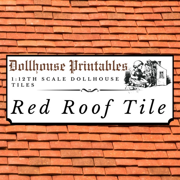 Dollhouse Roof Paper - Etsy