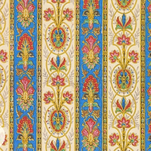 Vintage Stripes Dollhouse 1:12 Scale Wallpaper X10 A4 Printable Digital ...