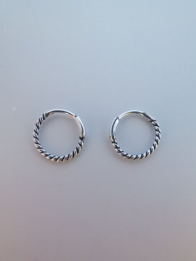 Sterling silver 925 1 pair of nice design hoops for different | Etsy