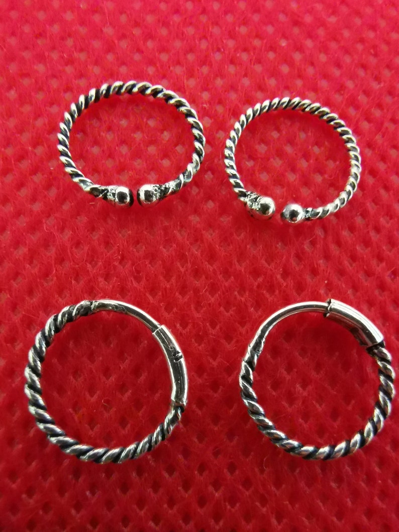 Sterling Silver 925 1 Pair of Nice Design Hoops for Different - Etsy