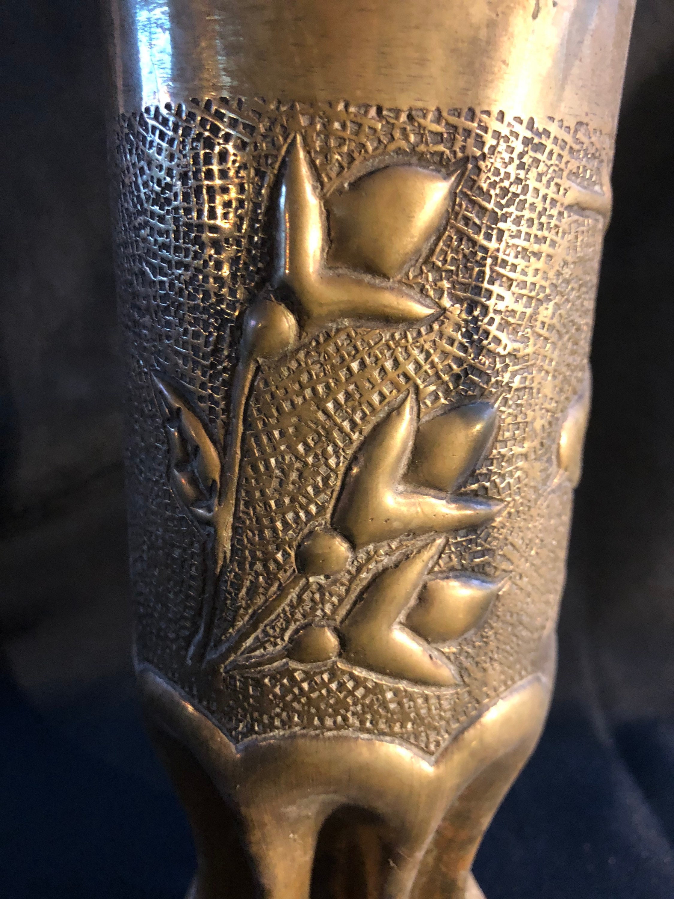 14-18 Shell Shell Casing Lamp Foot Trench Art - Etsy