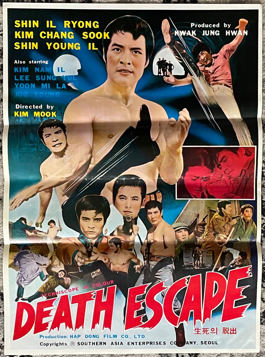 DEATH ESCAPE 1973 Original Hong Kong 'kung Fu' Movie Poster - Etsy