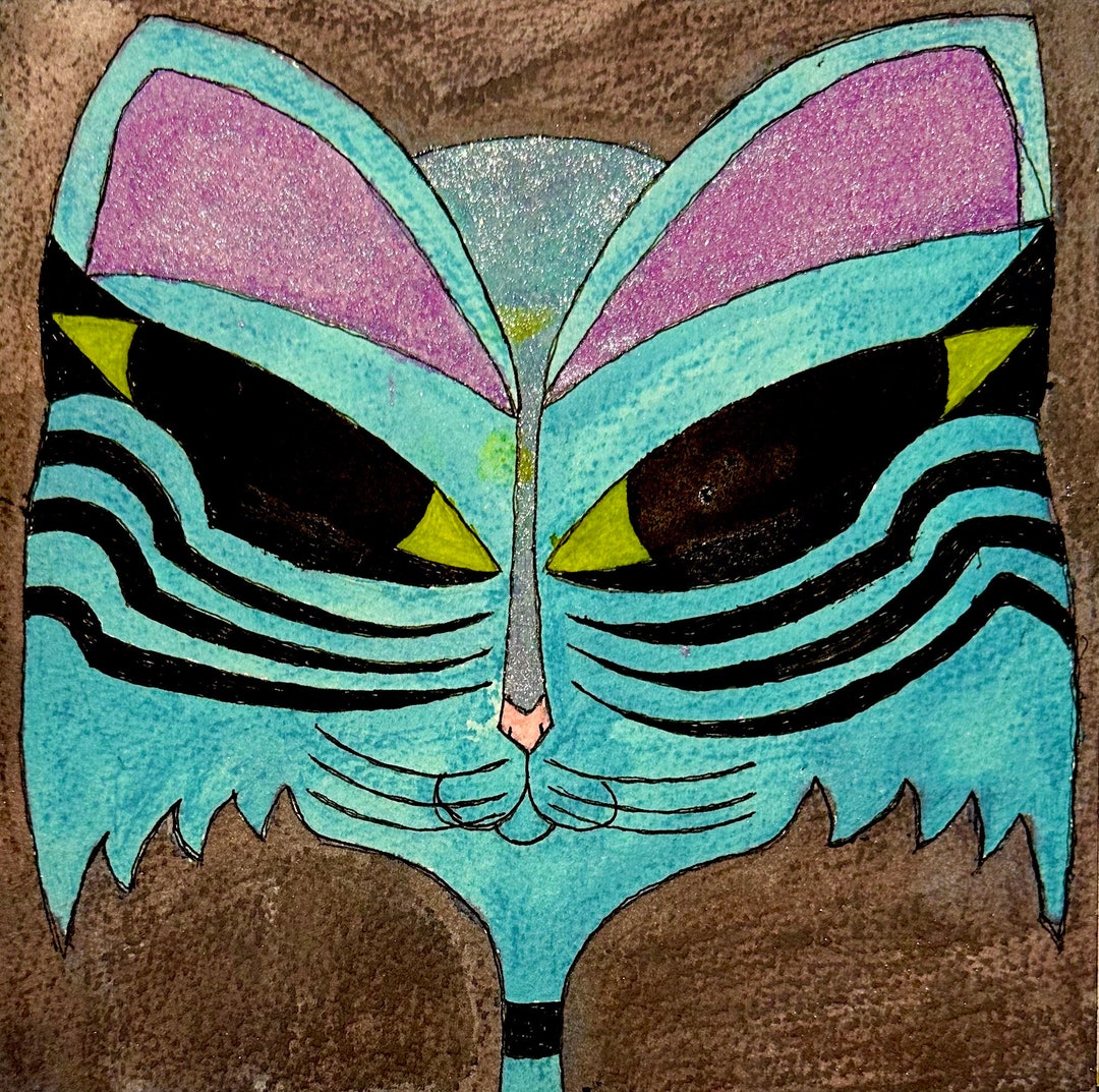 Blue Cat Ragdoll-esque 8 X 8 - Etsy