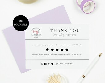 Leave a Review Card | Etsy