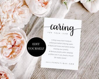 Customer Care Card - Etsy