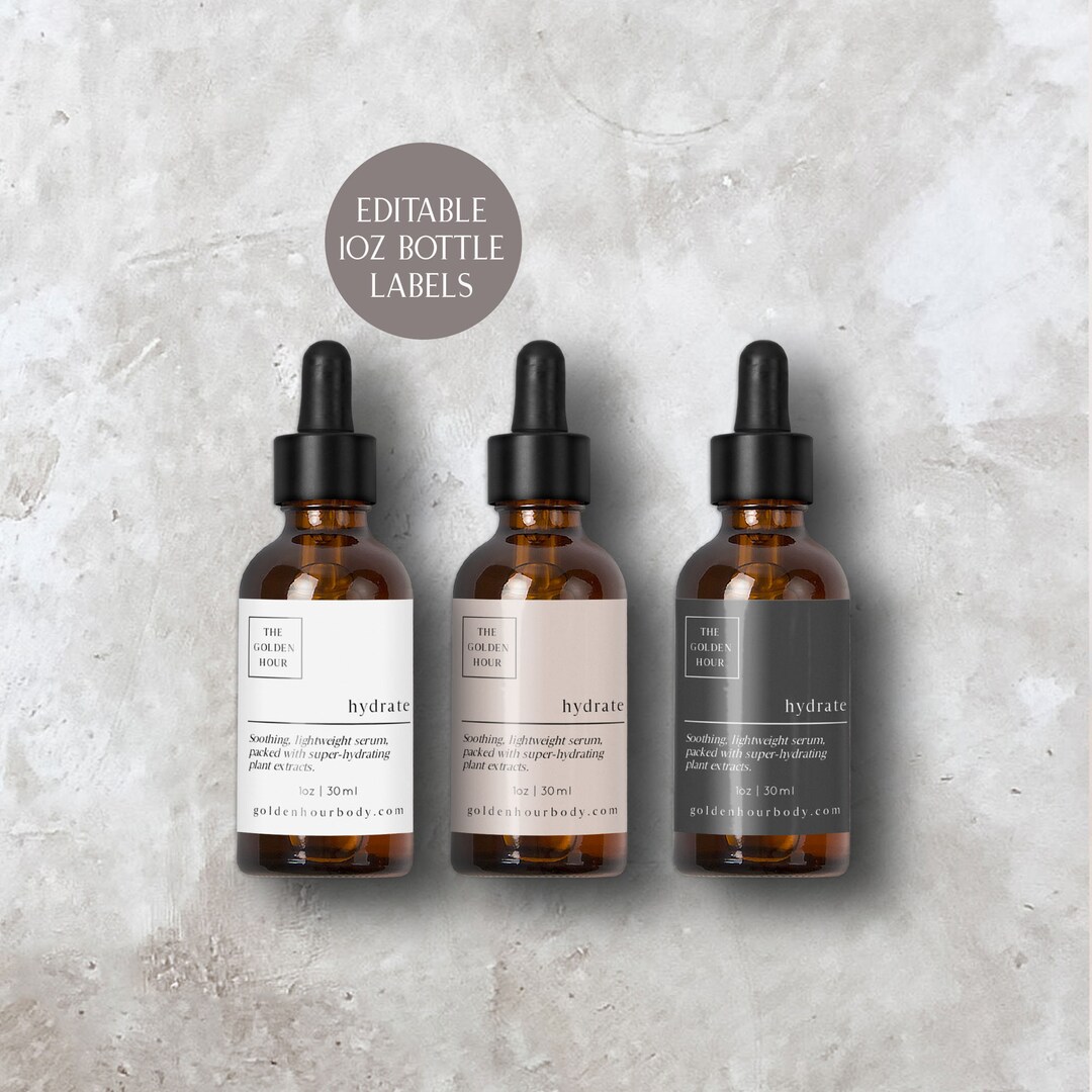 1oz Label Dropper Bottle Label Essential Oils Label Oil Bottle - Etsy UK