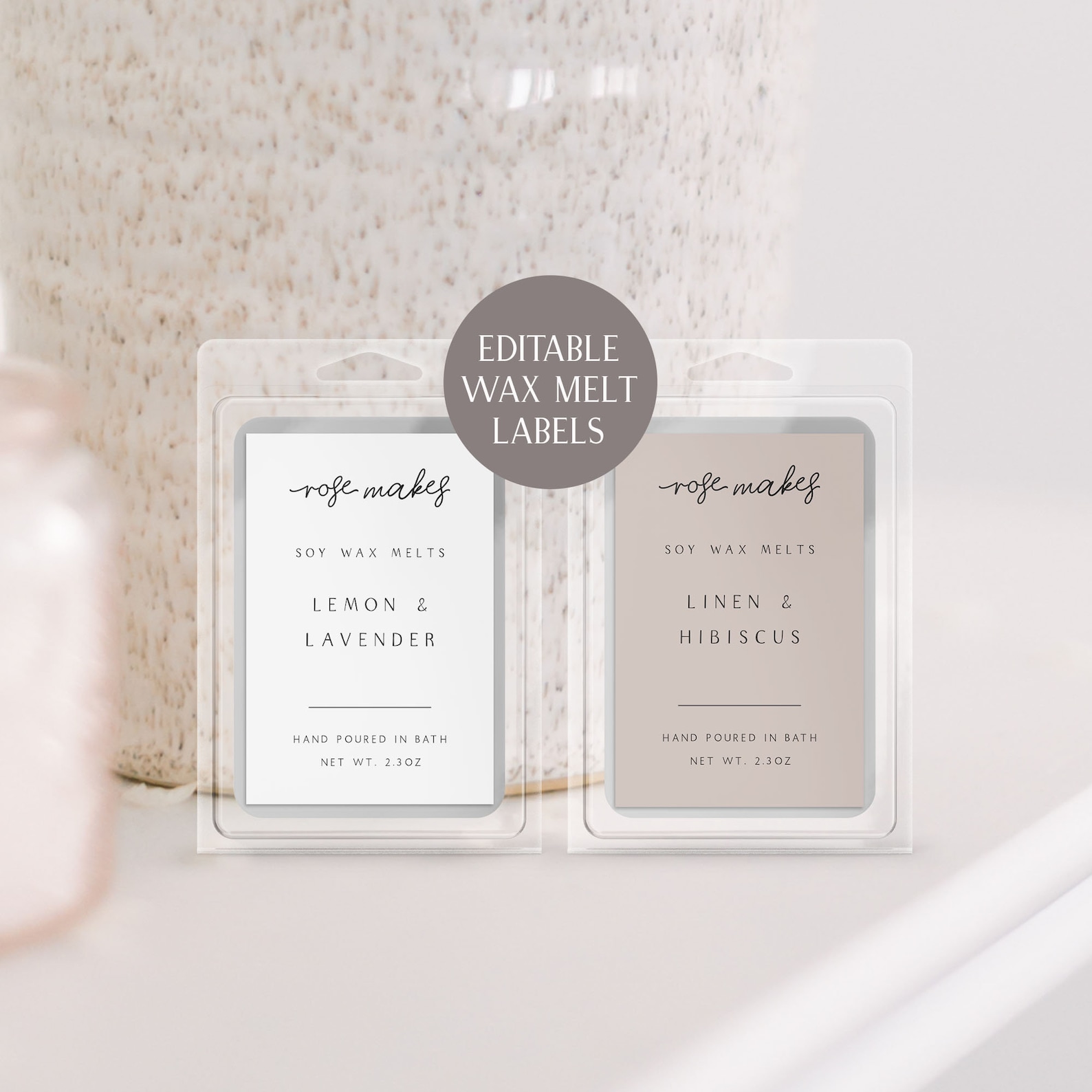 Wax Melt Label Wax Melt Labels Wax Melts Label Customizable - Etsy