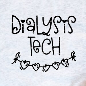 Dialysis Tech Svg & Clip Art Hemodialysis Technician PCT - Etsy