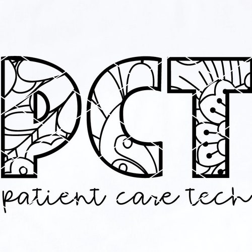 PCT Svg & Clip Art PCT Life Svg Patient Care Technician Scrub - Etsy ...