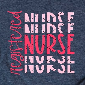 Registered Nurse Svg Cut File RN Stacked Nurse Life Dxf Png Cricut File ...