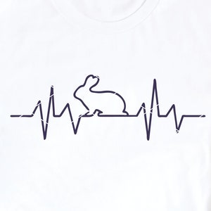 Bunny Heartbeat Svg Ekg Easter Spring Nursing Cna Svg Nurse - Etsy