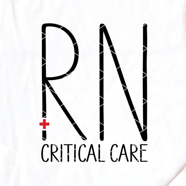 Critical Care Nurse Svg - Etsy