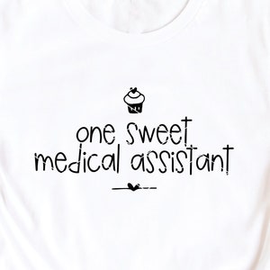 One Sweet Medical Assistant Svg & Clip Art Svg Med Aide Scrub Life Dxf ...