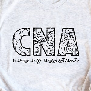 CNA Svg & Clip Art Nursing Assistant Mandala Nurse Aide Scrub Life ...