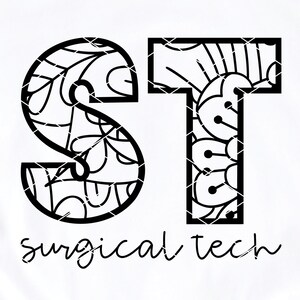 Surgical Technologist Svg Cut File Mandala Surgical Tech - Etsy