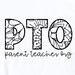 PTO Svg Cut File Parent Teacher Organization Mandala School Shirt Squad ...
