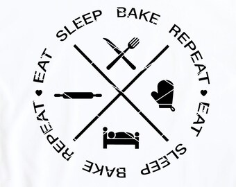 Eat Sleep Bake - Etsy