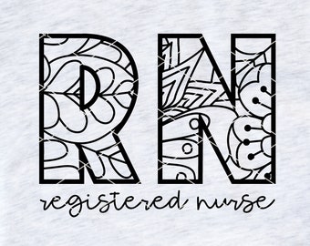 Mandala Nurse Svg - Etsy