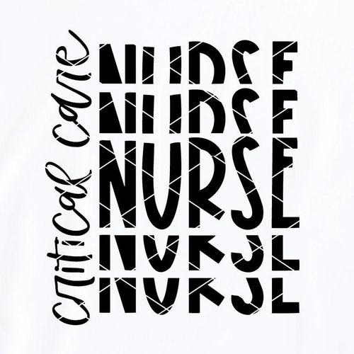 Critical Care Nurse Svg & Clip Art RN APRN ICU Intensive - Etsy Ireland