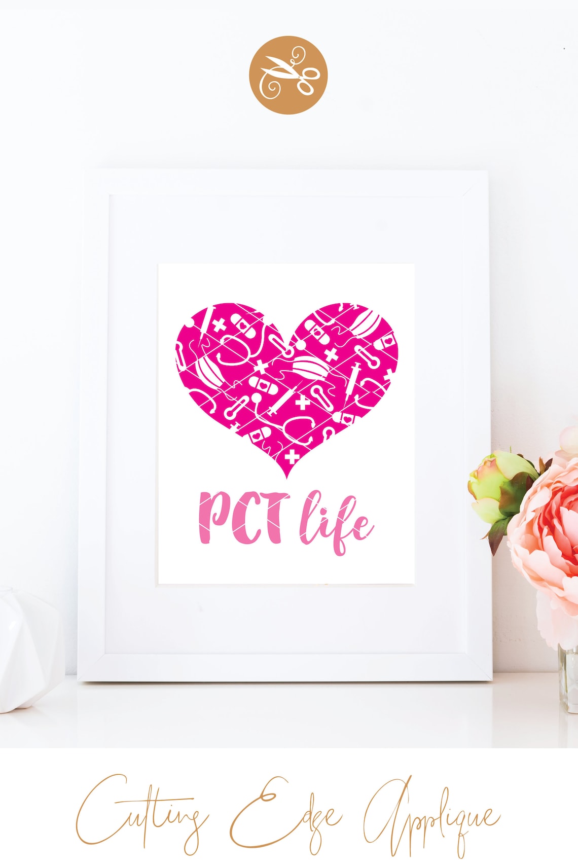 PCT Svg & Clip Art PCT Life Svg Patient Care Technician Scrub - Etsy
