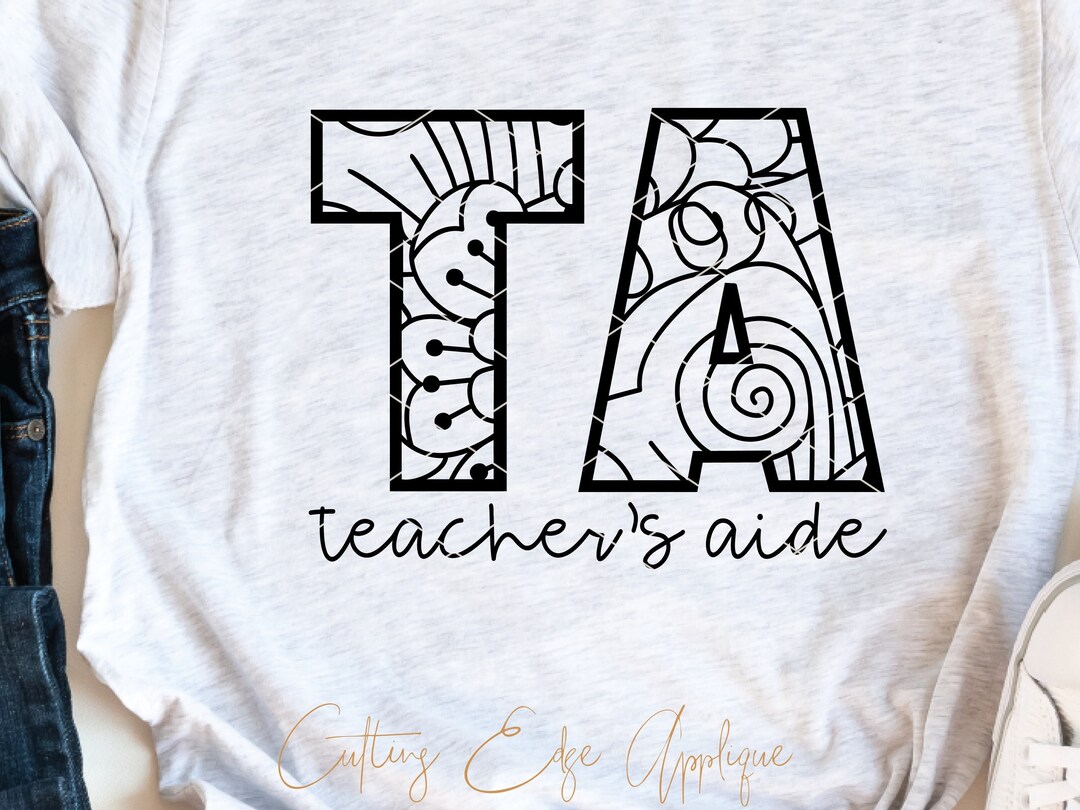 Teacher's Aide Svg Cut File Mandala Teacher Crew Teacher Squad Team ...