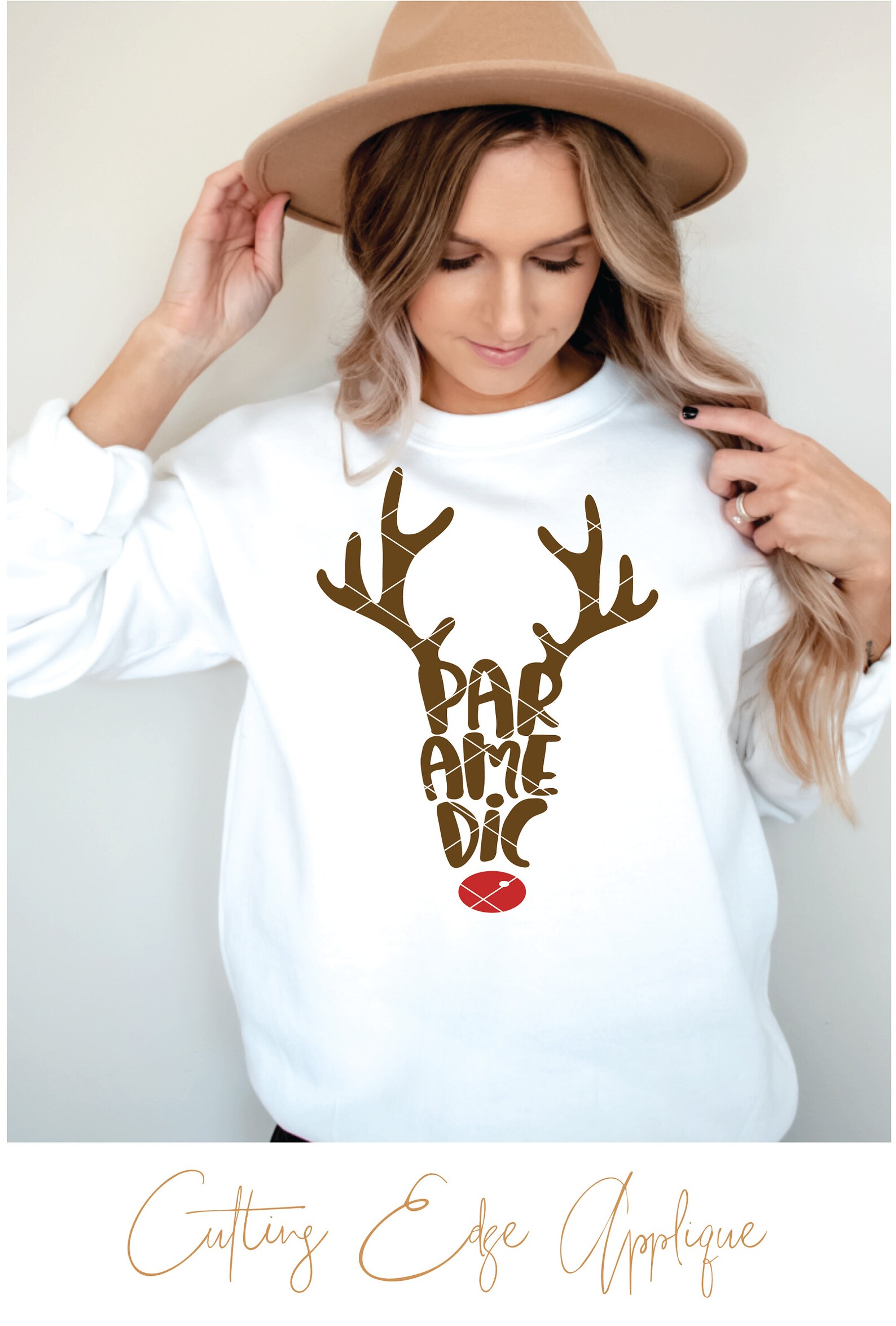 Reindeer Paramedic Svg Cut File Christmas Xmas Holiday Emergency ...