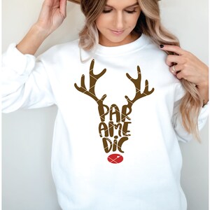 Reindeer Paramedic Svg Cut File Christmas Xmas Holiday Emergency ...