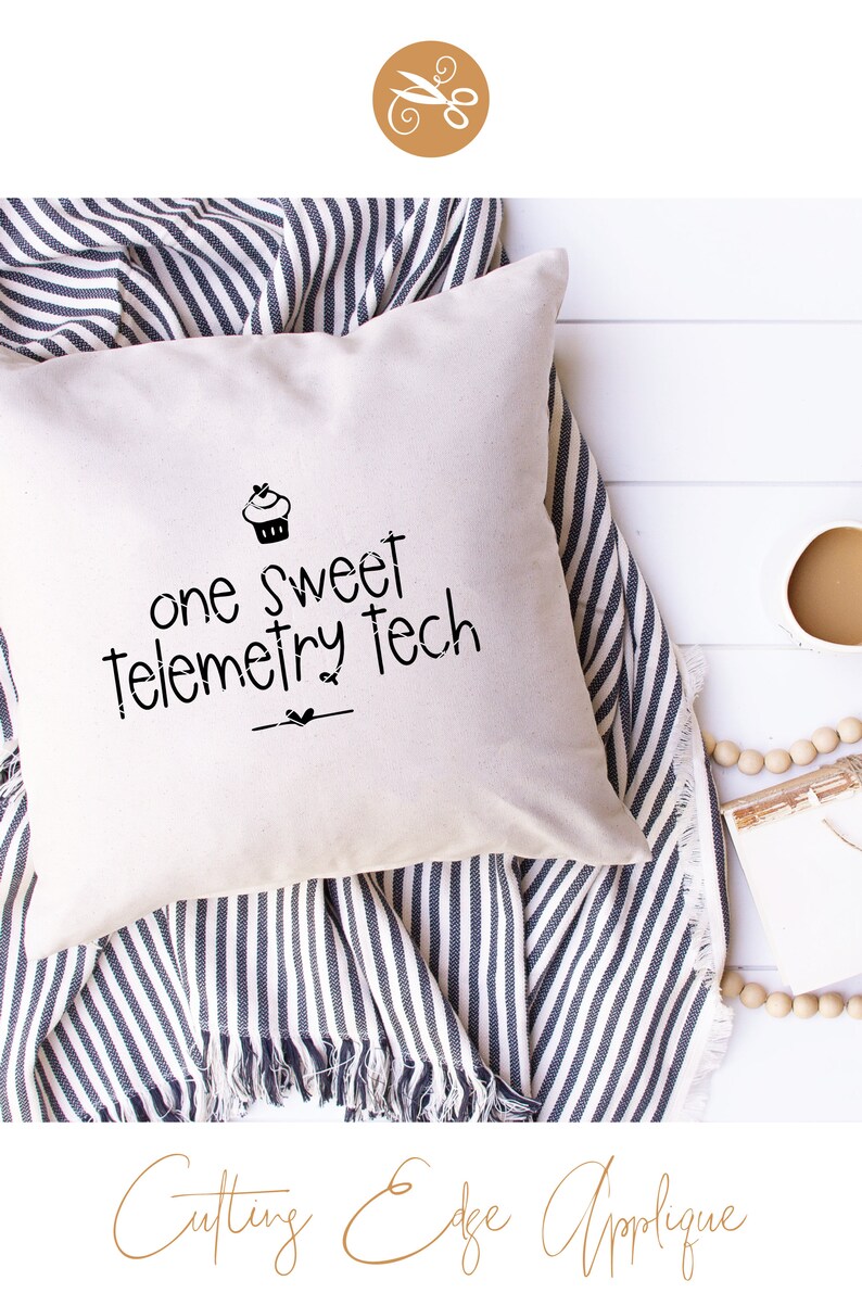One Sweet Telemetry Tech Svg & Clip Art Technician Cardiac | Etsy