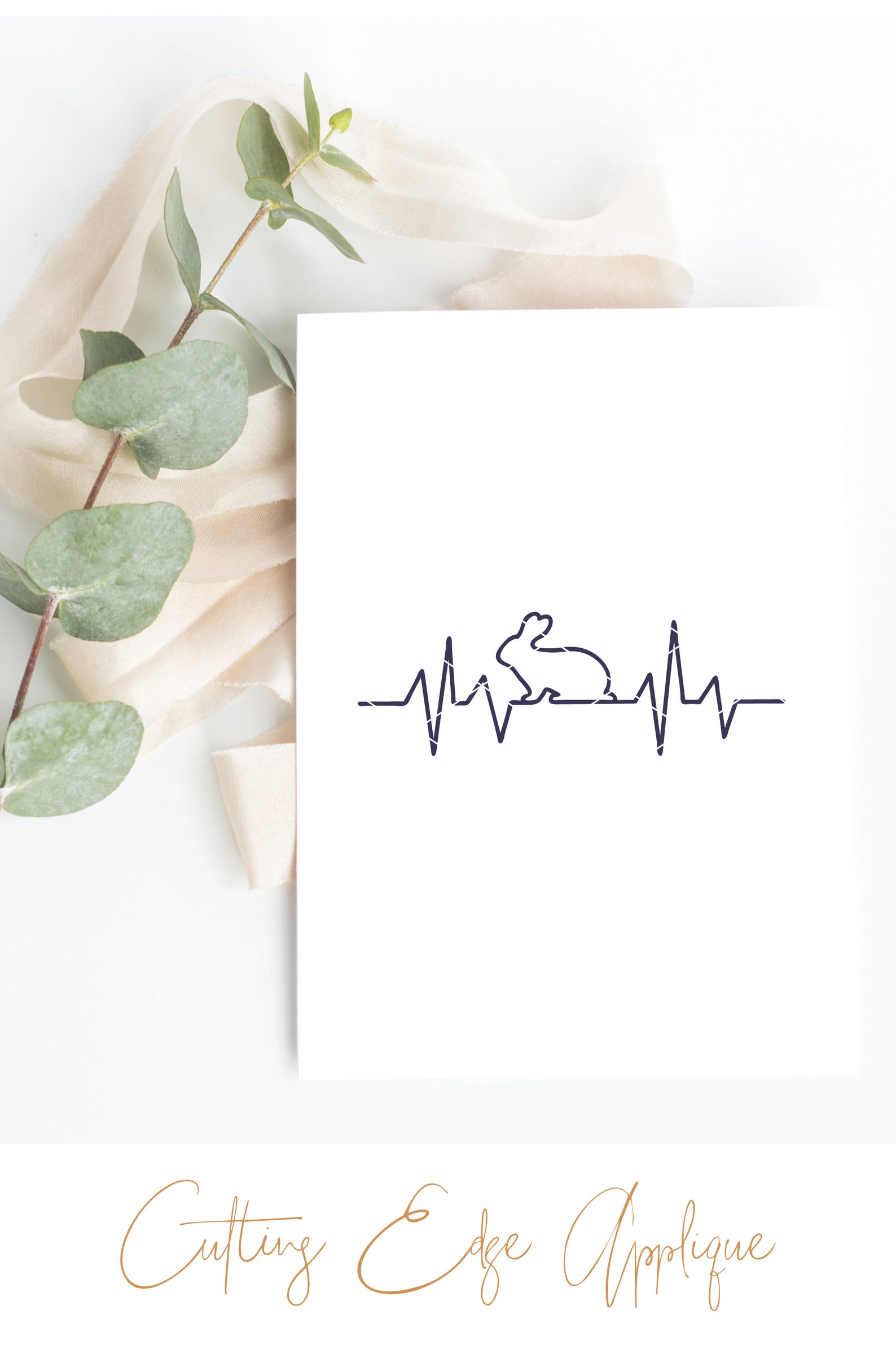 Bunny Heartbeat Svg Ekg Easter Spring Nursing Cna Svg Nurse - Etsy