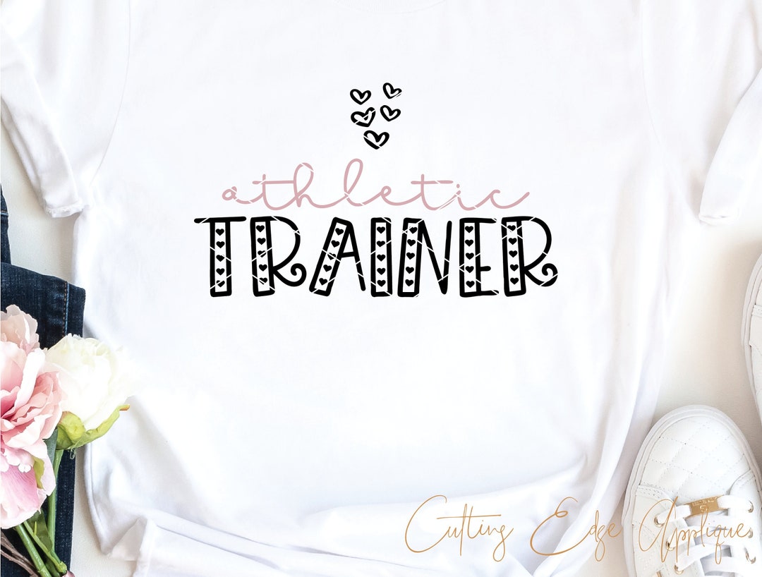 Athletic Trainer Svg Cut File AT Fitness Trainer Physical - Etsy