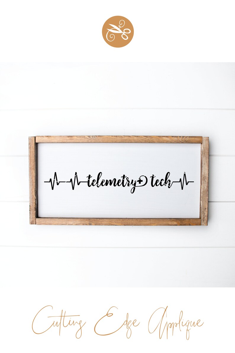 Telemetry Tech Heartbeat Svg & Clip Art Technician Cardiac - Etsy