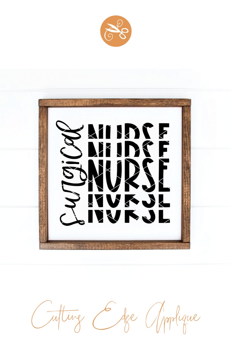 Surgical Nurse Svg & Clip Art RN Operating Room Nurse - Etsy