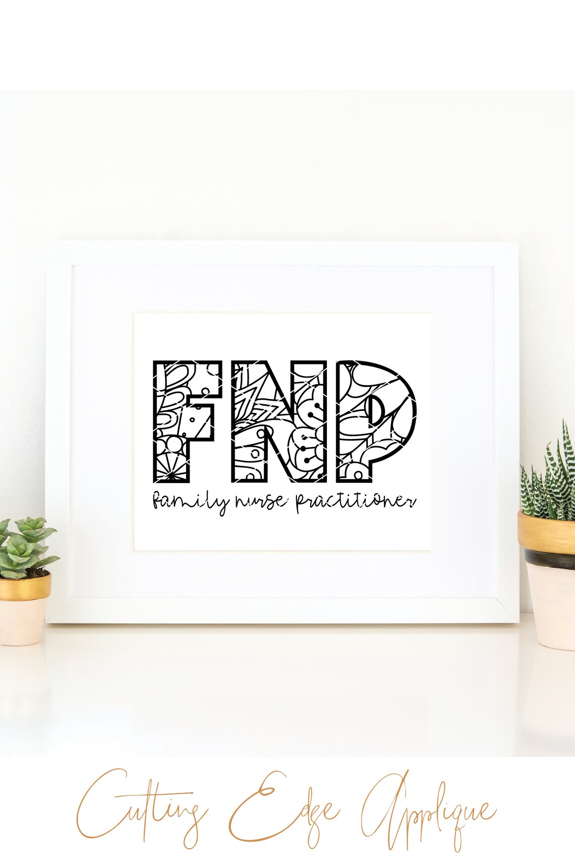 Family Nurse Practitioner Mandala Svg FNP Cut File Dxf Png - Etsy