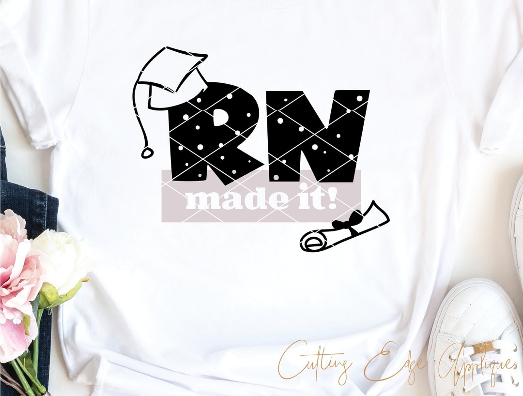 Registered Nurse Graduation Svg & Clip Art RN Svg Nurse Graduate Grad ...