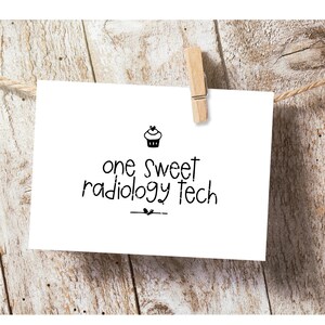 One Sweet Radiology Tech Svg & Clip Art RT Radiologic Technologist X ...