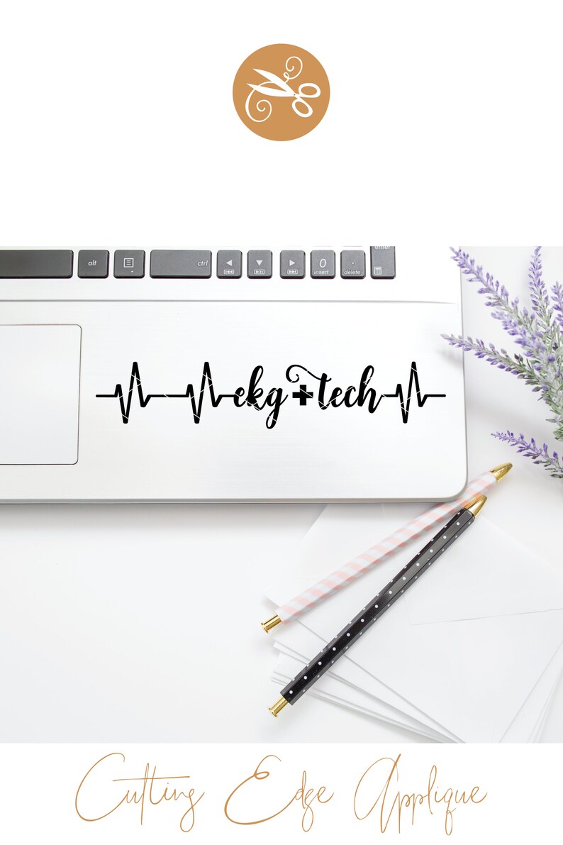 EKG Tech Heartbeat Svg & Clip Art Telemetry Tech EKG - Etsy