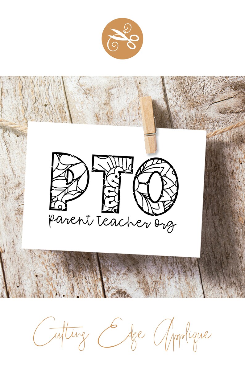PTO Svg Cut File Parent Teacher Organization Mandala School - Etsy