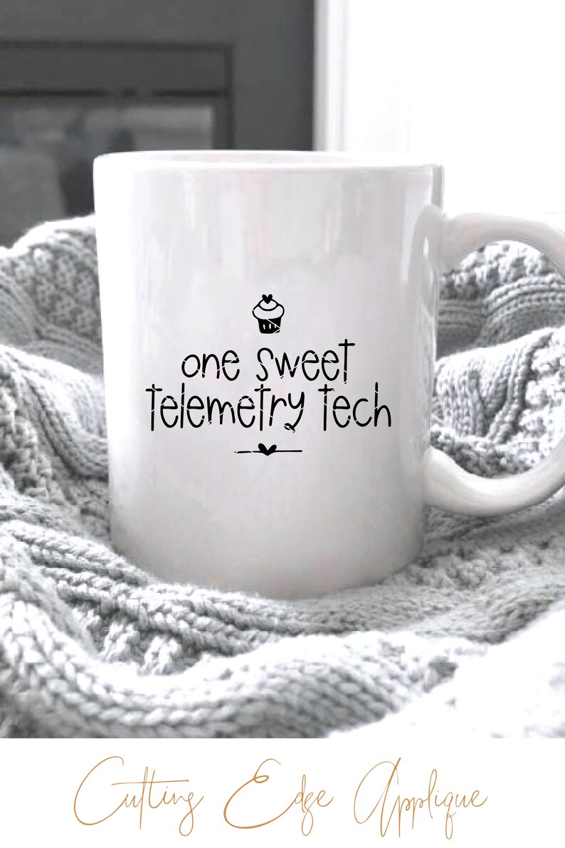 One Sweet Telemetry Tech Svg & Clip Art Technician Cardiac | Etsy