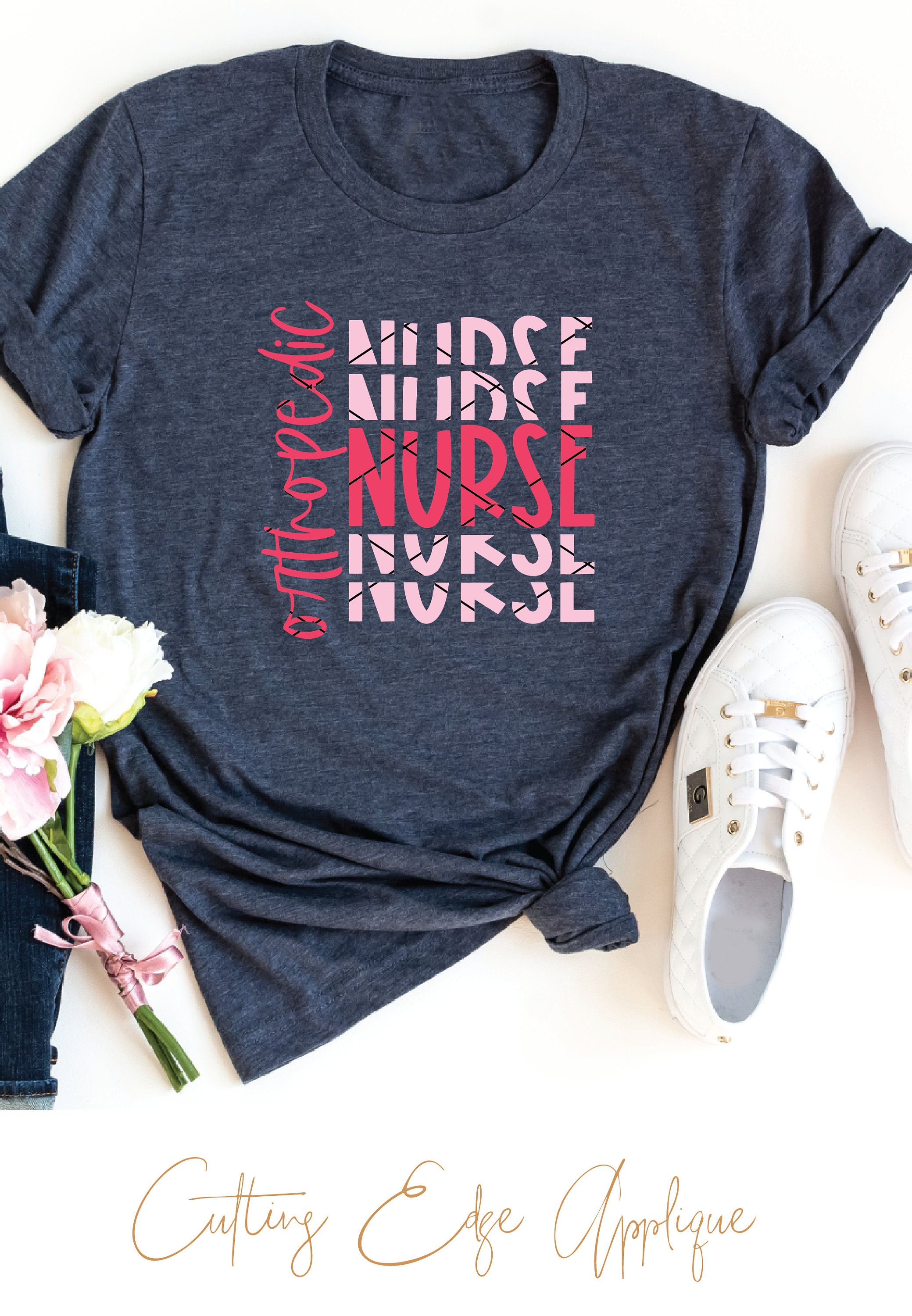 Orthopedic Nurse Svg Cut File RN Ortho Nurse Stacked Dxf Png Cricut ...
