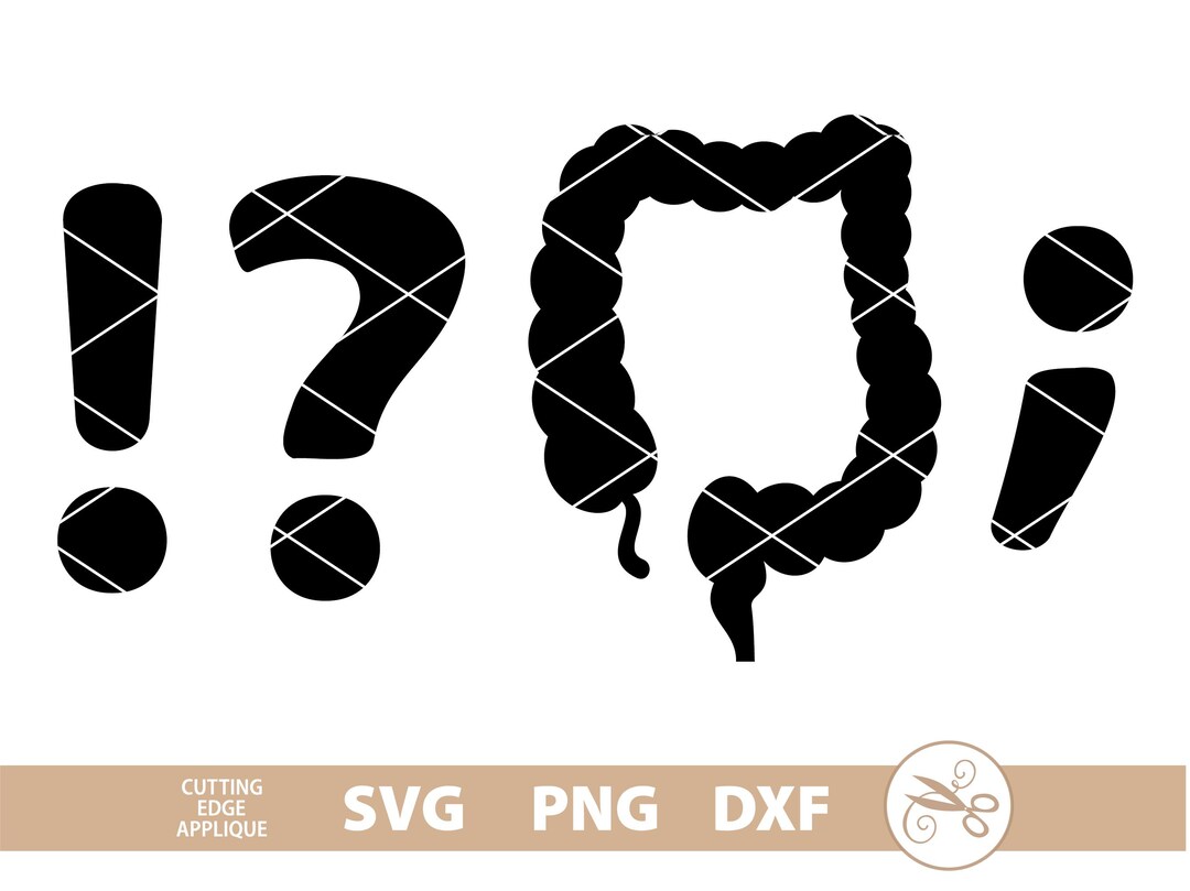 Funny Colon Svg, Gut Svg, Crohn's Disease Svg, Celiac's Disease Svg ...