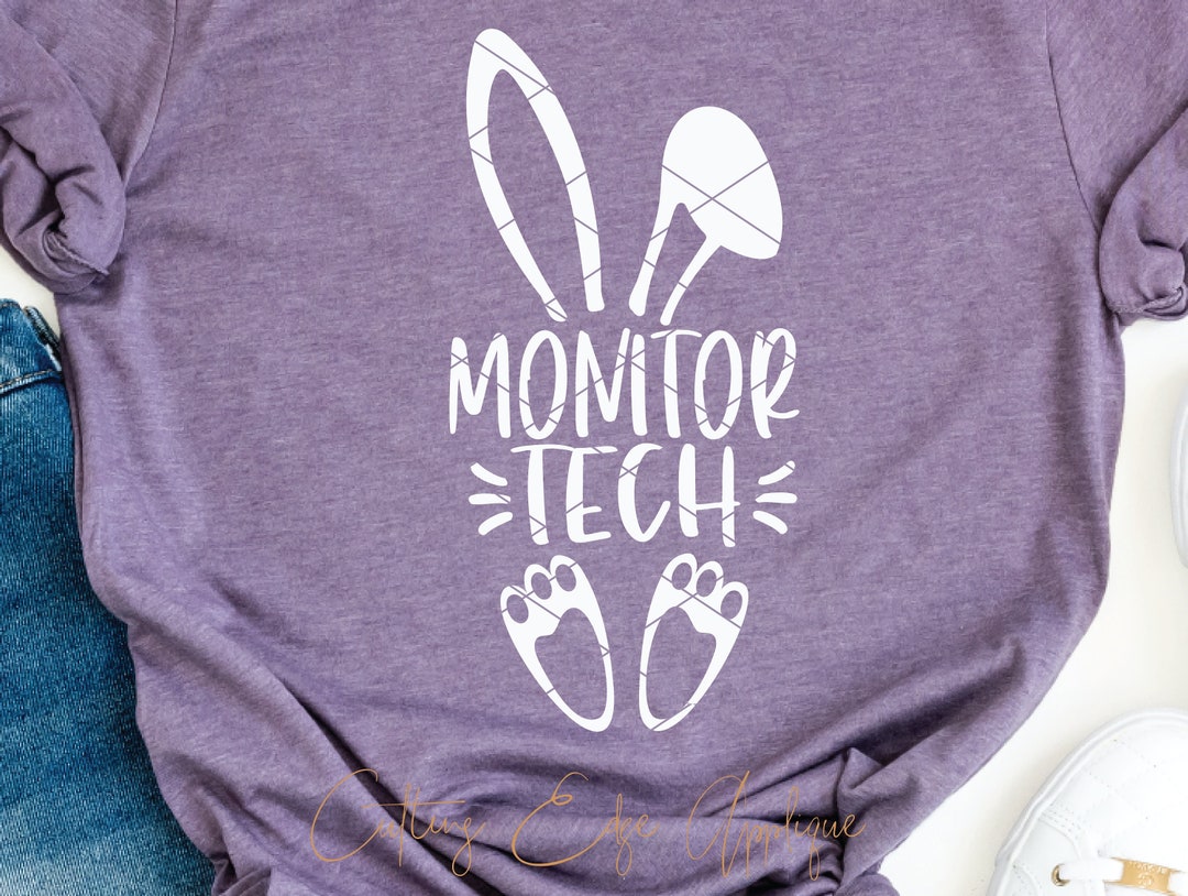Easter Bunny Monitor Tech Svg Cut File Technician Cardiac Monitor ...