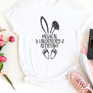 Easter Bunny Medical Lab Assistant Svg & Clip Art Laboratory Assistant ...