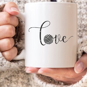 Yarn Love SVG & Clip Art Yarn Svg Elegant Yarn Clip Art Wool Crochet ...