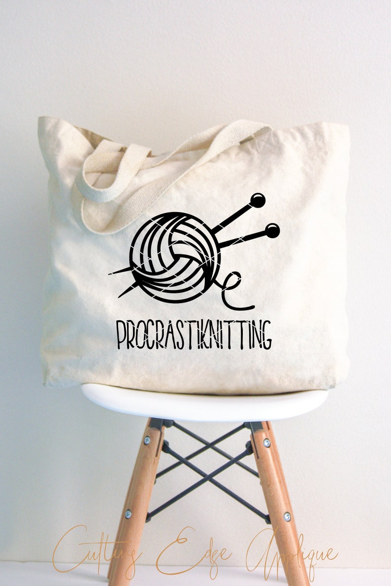 Procrastiknitting SVG & Clip Art Knitting Svg Yarn Svg Knit | Etsy