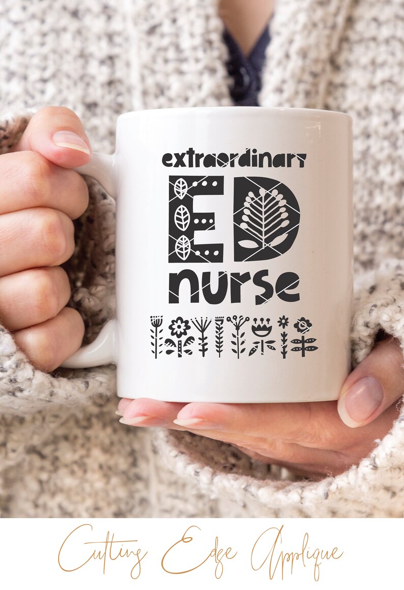 Emergency Department Nurse Svg Cut File ED Scandinavian Scandi - Etsy
