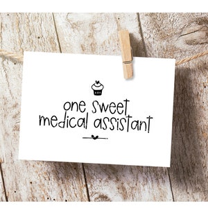 One Sweet Medical Assistant Svg & Clip Art Svg Med Aide Scrub Life Dxf ...
