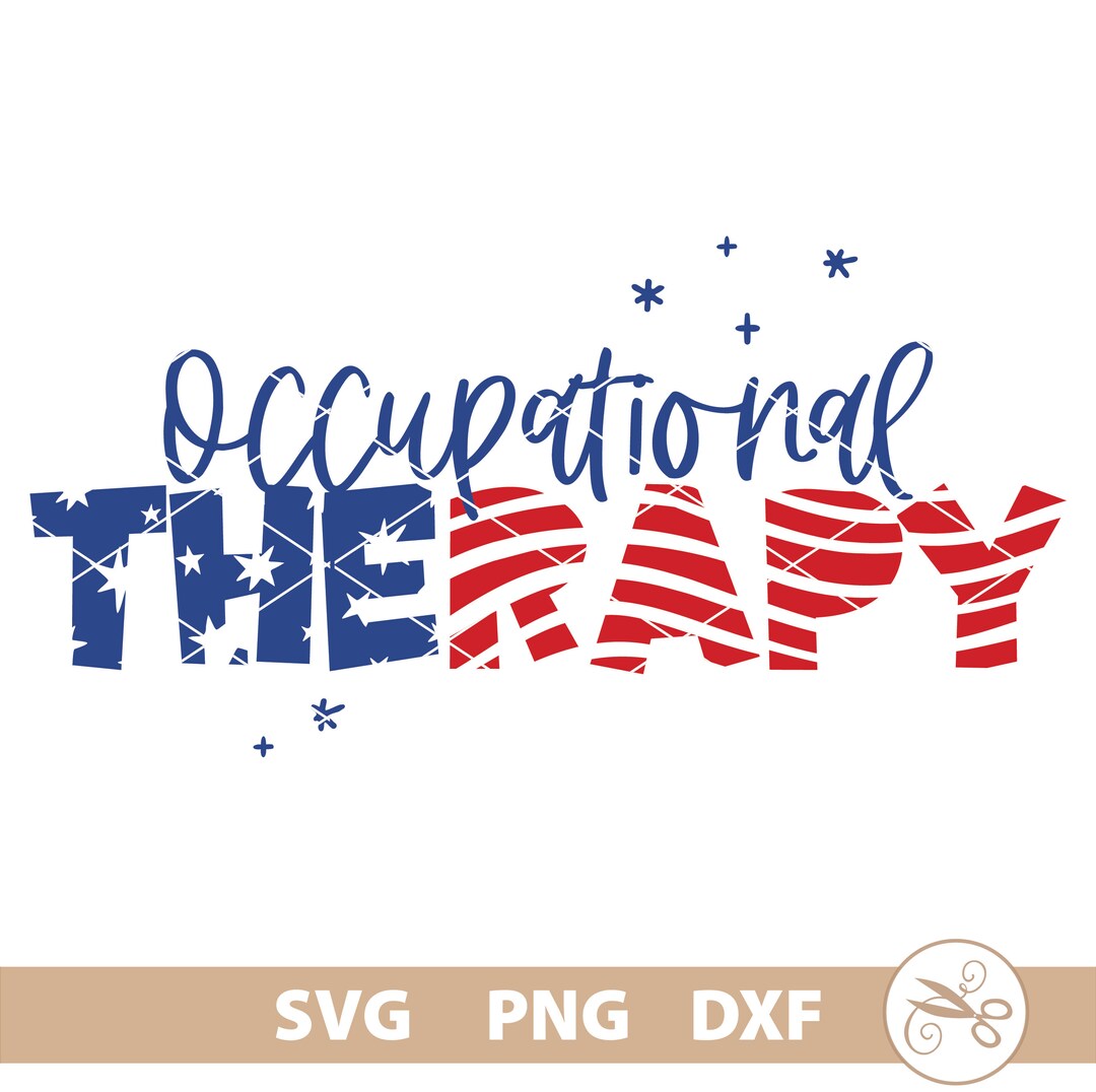 Occupational Therapy Svg, Occupational Therapist Svg, OT USA Flag Svg ...