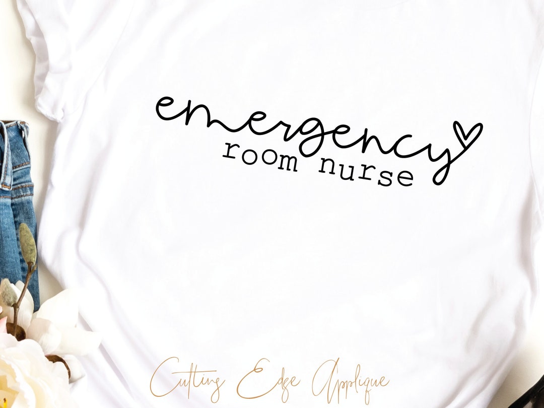 Emergency Room Nurse Svg Cut File ER Hand Lettered Dxf Png - Etsy