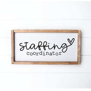 Staffing Coordinator Svg Cut File Png Dxf Clinic Hospital Hand Lettered ...